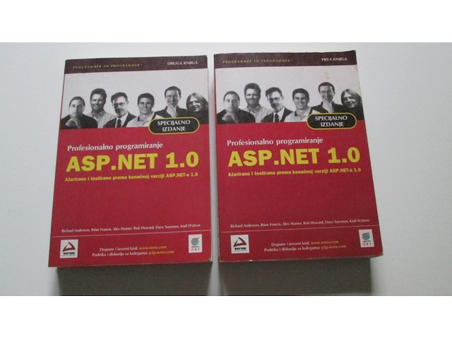 Asp.net 1.0 profesionalno programiranje 1 i 2, Wrox,CET