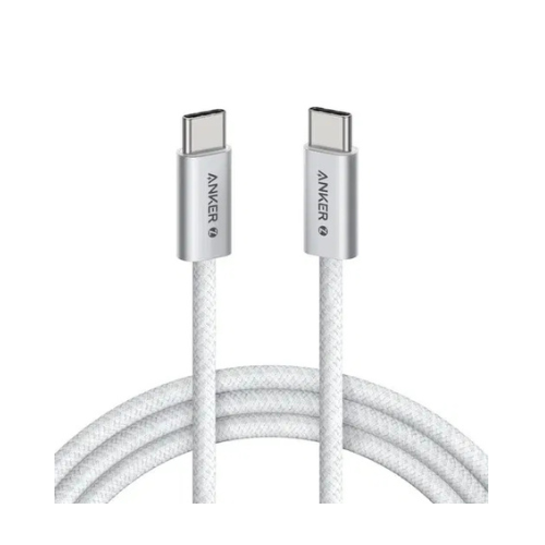ANKER Zolo USB Tip-C M/M 1M 240W/480Mbps Pleteni kabl za Apple za super brzo punjenje Beli