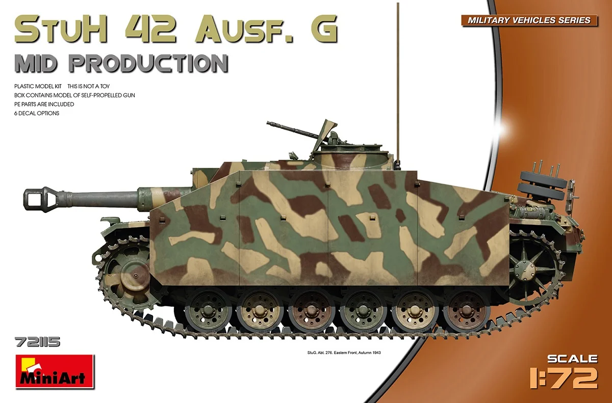 MINI ART 1/72 StuH 42 Ausf. G Mid Production