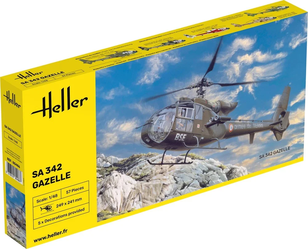 HELLER 1/48 SA 342L Gazelle