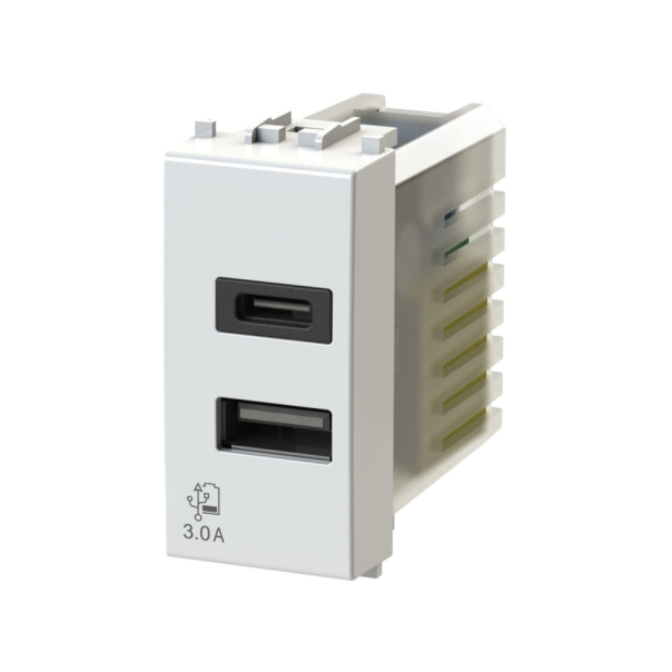 Utičnica USB CA 20W Vimar Arke bela 4B.V19B.USB.30