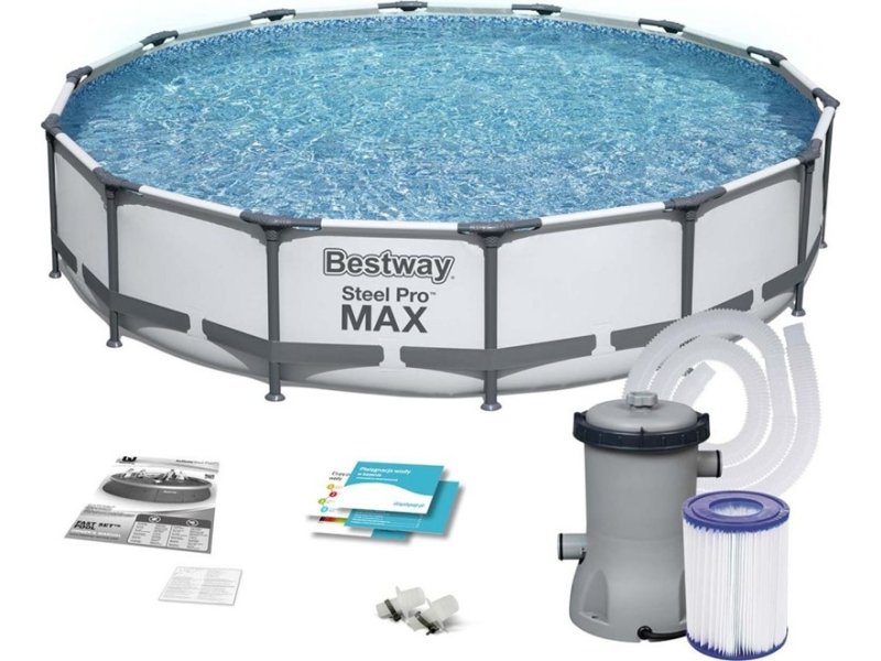 BESTWAY STEEL PRO MAX BAZEN 427×84 CM SET SA FILTER PUMPOM