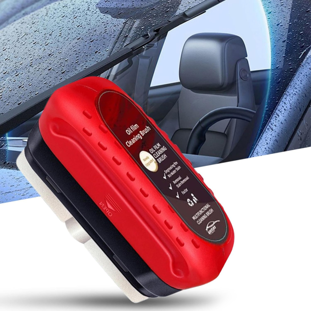 Set za čišćenje auto stakala JWD crveni