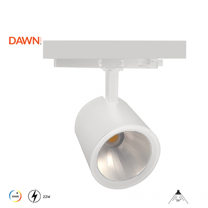 DAWN LED REF SINSKI XS-22 22W 3000K BELI TROFAZNI