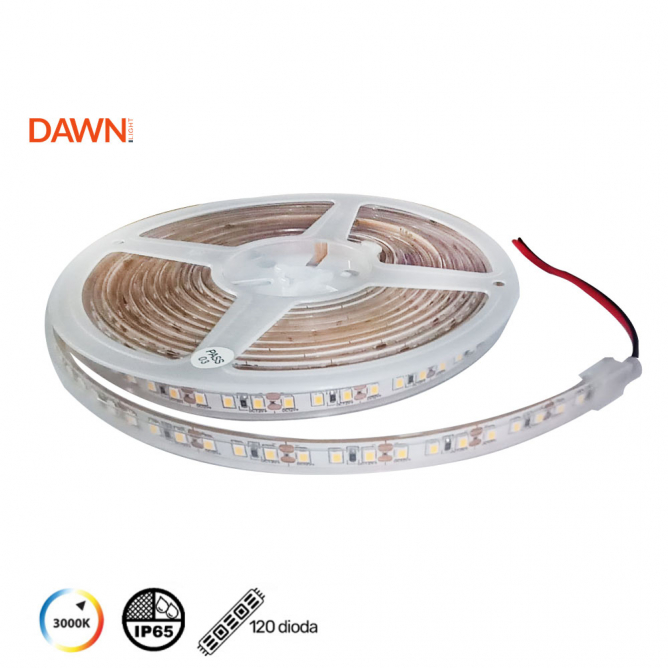 LED TRAKA KU-2835S-120-WW 12V IP65 (5MET,12W/MET,8MM)