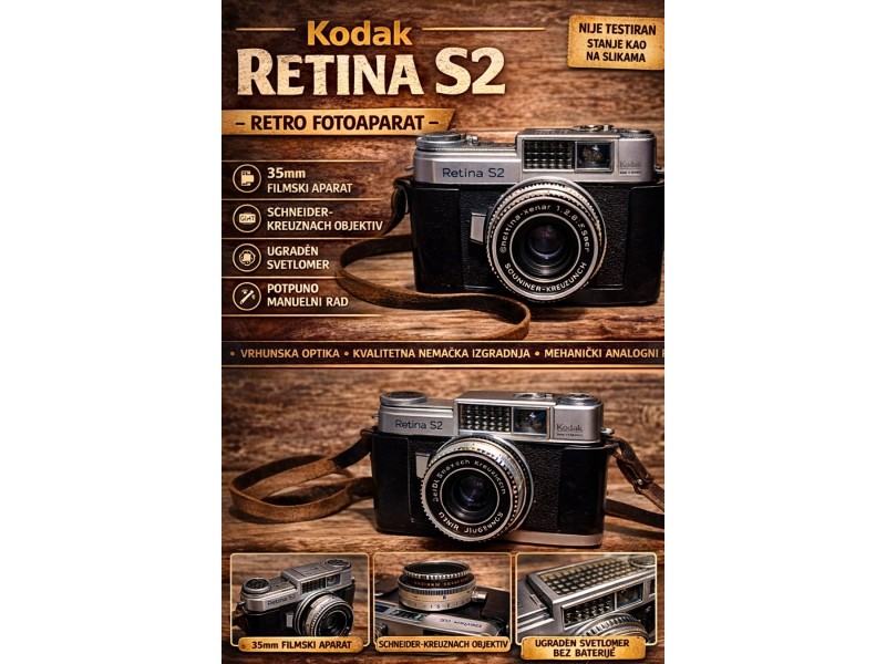 Kodak Retina S2 – retro fotoaparat