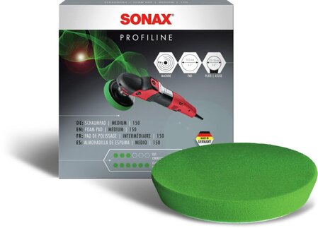 Sonax sunđer za poliranje zeleni 150 mm -srednji-