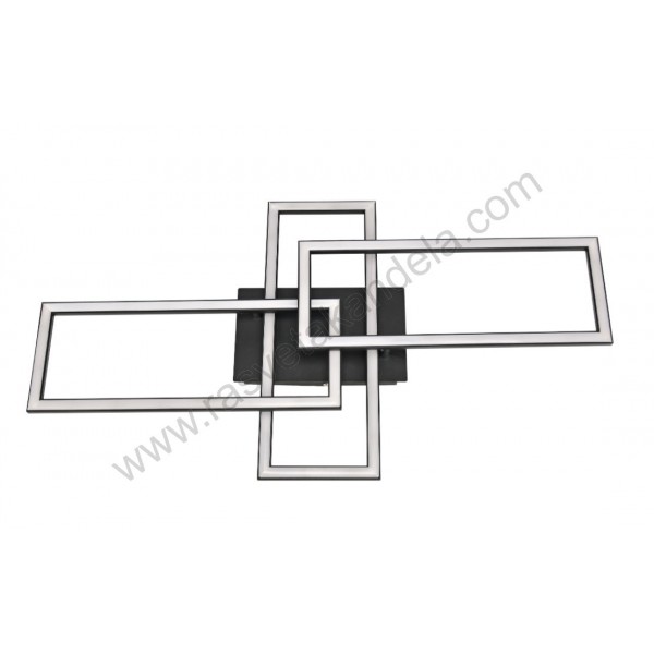 LED luster plafonjera 24W 4000K CONCORDE-24 crna