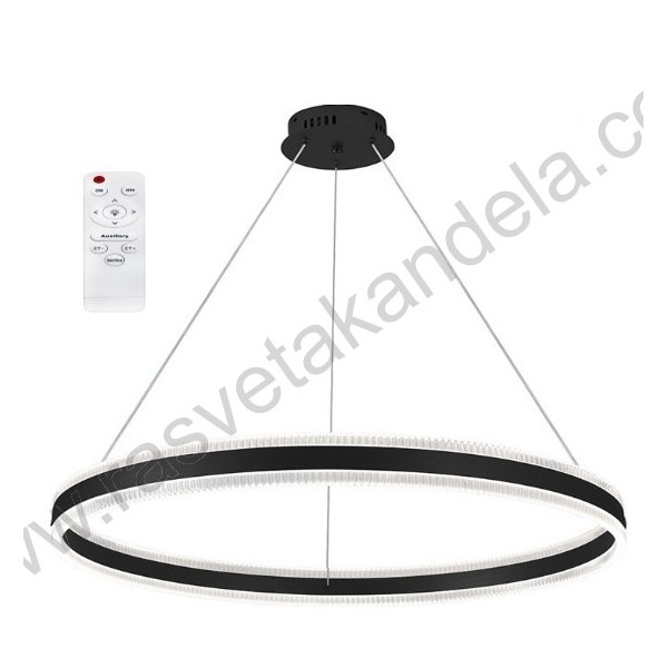 LED visilica 106W 3CCT sa daljinskim SAMIRA-106 crna