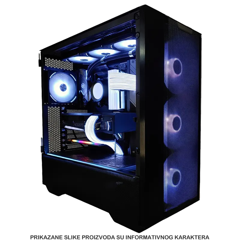 VIP Gaming Zen Lancool računar - Ryzen 7 9800X3D, AIO 360 ARGB, RX 9060 XT 16GB, DDR5 16GB, 1TB SSD, B850, 750W GOLD, Lancool III, Win11