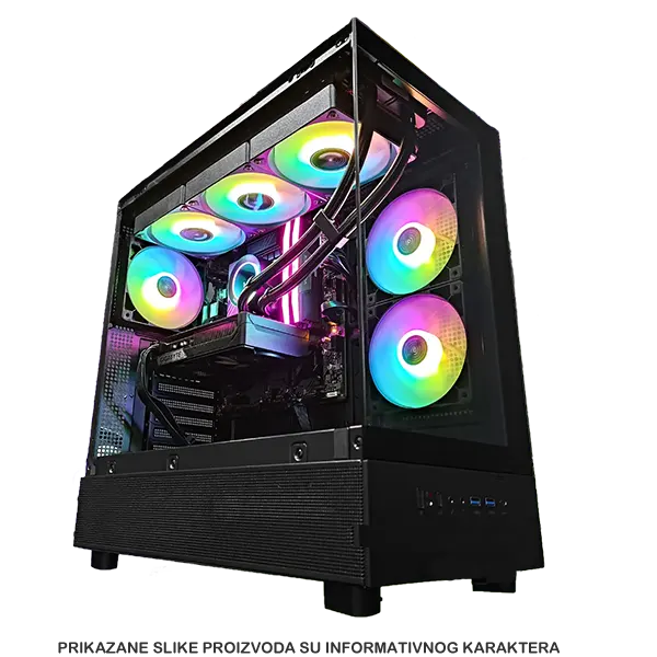 VIP Gaming Zen XR računar - Ryzen 7 9800X3D, AIO 360 ARGB, RX 9060 XT 16GB, DDR5 16GB, 1TB SSD, B850, 750W GOLD, XR, Win11