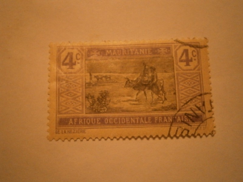 FRANCUSKA KOLONIJA MAURITANIJA 1913. 2 CENTIMA