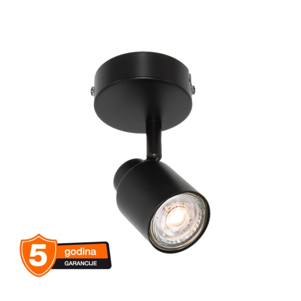 Primal crna spot lampa 1xGU10 Osram 4099854587320E