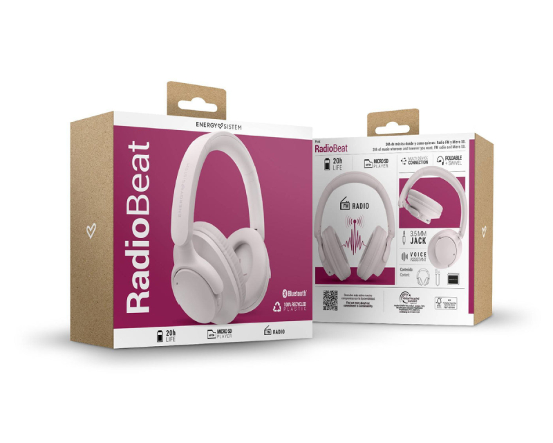 ENERGY SISTEM Pink RadioBeat Bluetooth slušalice roze (M45973)