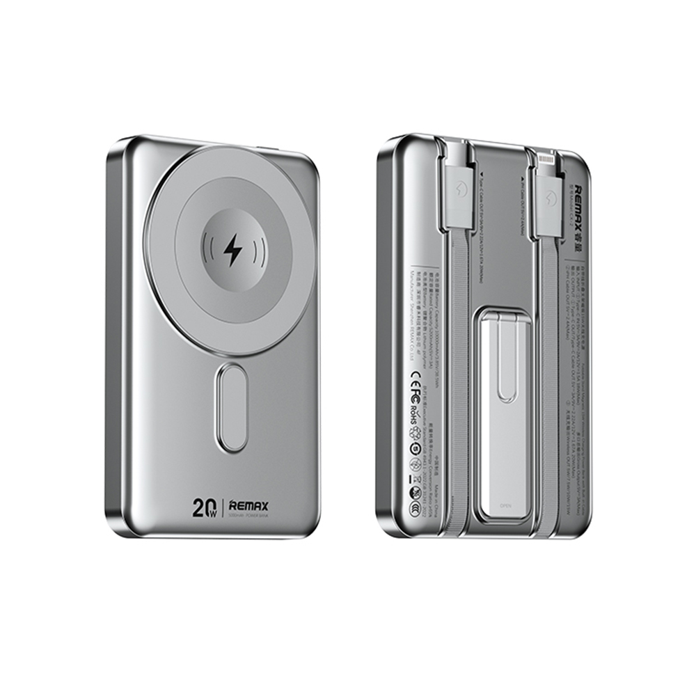 Back Up baterija (univerzalna) Magsafe REMAX CX-2 15W 10000mAh srebrni (MS)