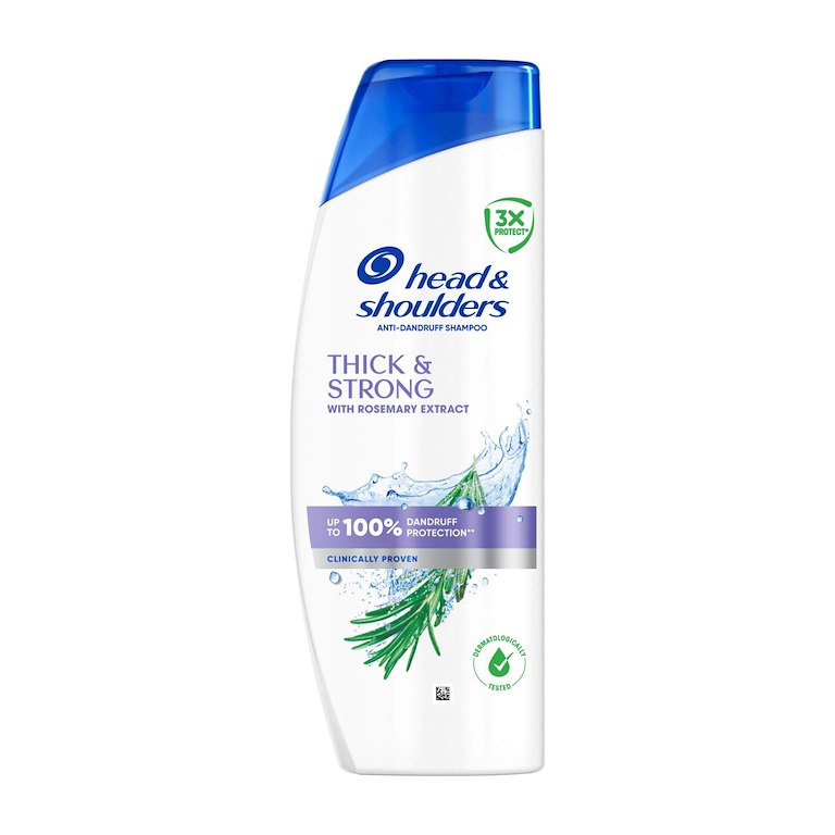 H&S šampon thick&strong 400ml h&s