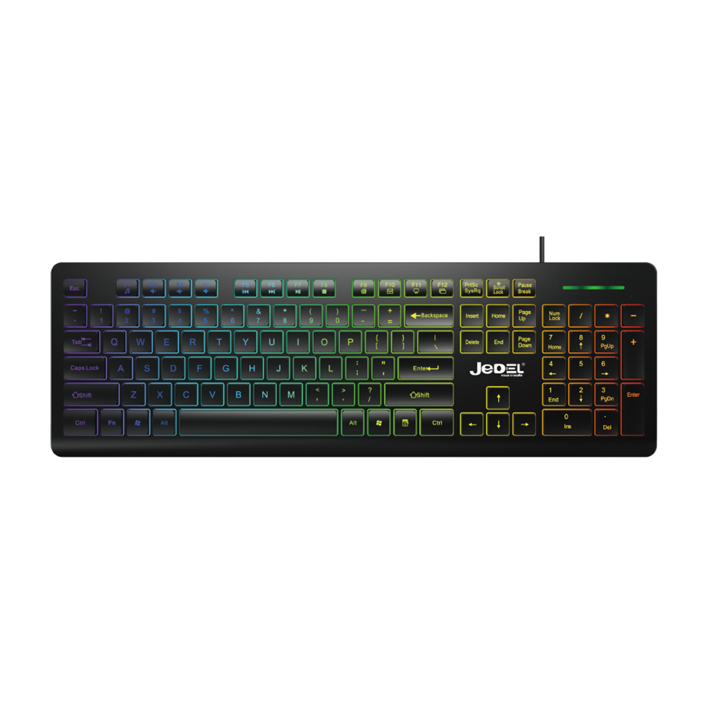 Tastatura gejmerska LED Light Keyboard K510 crna JEDEL (MS)