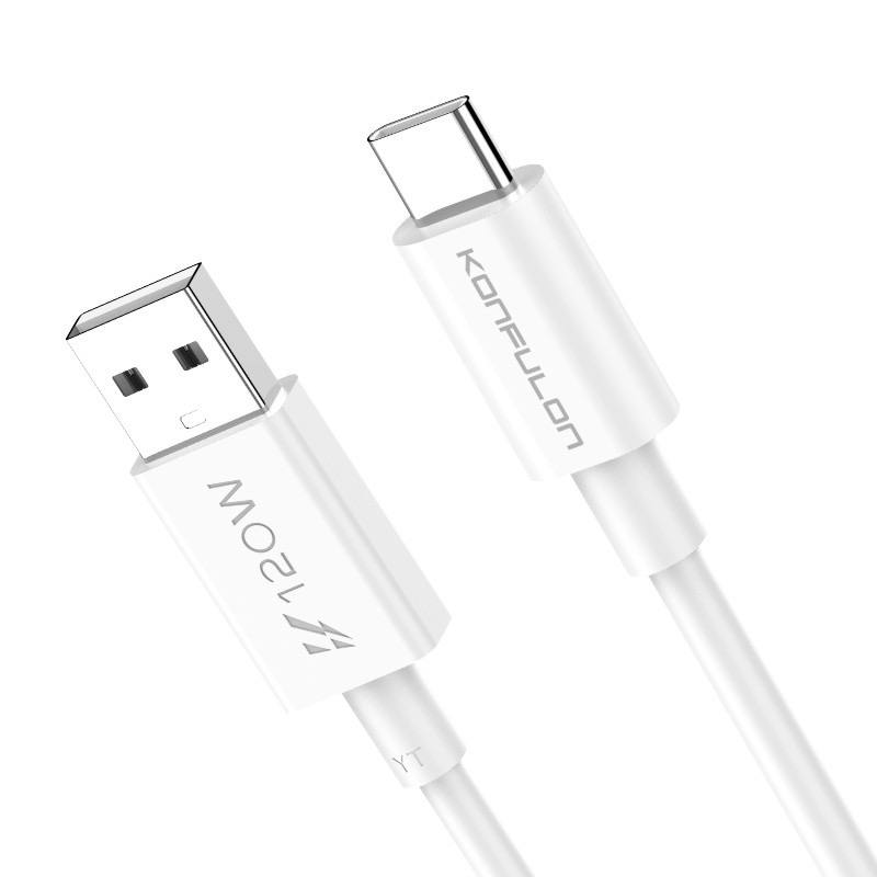 Data kabl KONFULON DC110, VIVO 120W, sa kablom USB na Type C beli 1m