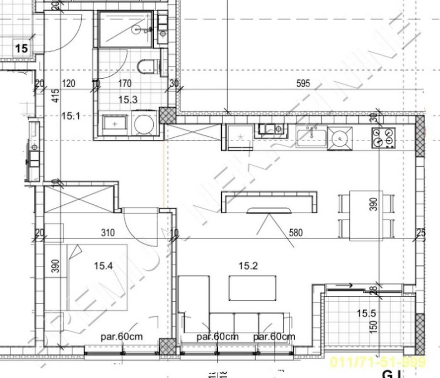 Dvosoban stan, Beograd | Prodaja · 53m² · 186.760€