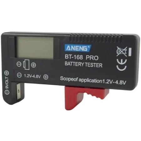 Tester baterija 1.5V(AA,AAA,C,D), 9V, 3.7V Li-Ion