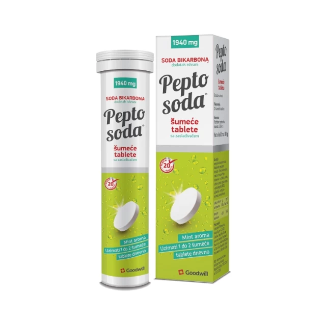 PEPTO SODA MINT – BRZO REŠENJE ZA GORUŠICU I BOL U ŽELUCU