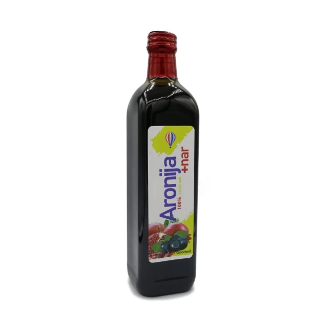 Aronija + Nar 100% prirodan sok – Moćna kombinacija za imunitet i vitalnost (750 ml)