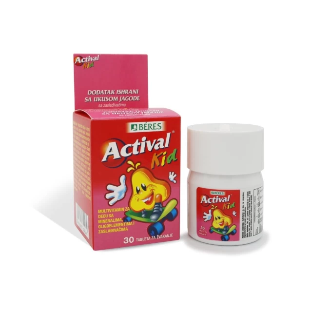 BERES ACTIVAL KID – Kompletan multivitamin za rast, razvoj i imunitet deteta (30 tableta)