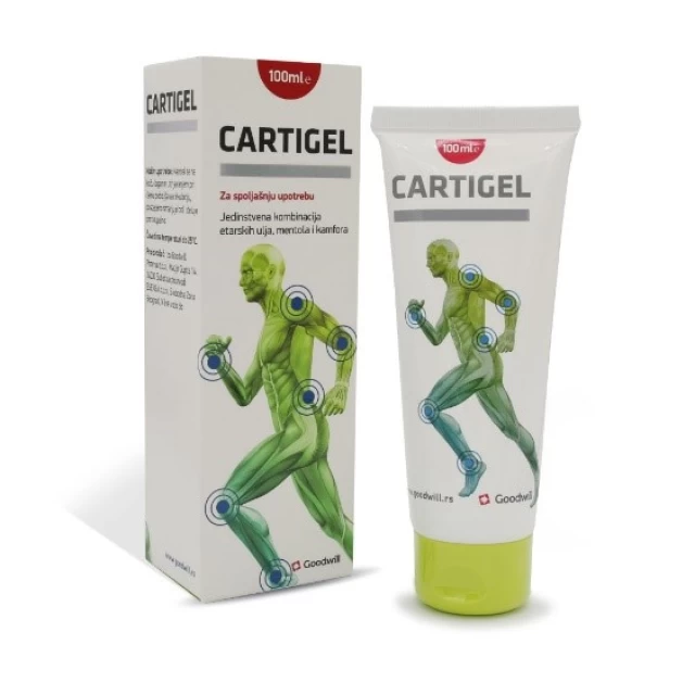 CARTIGEL – Prirodni gel za ublažavanje bolova u zglobovima i mišićima (100 ml)