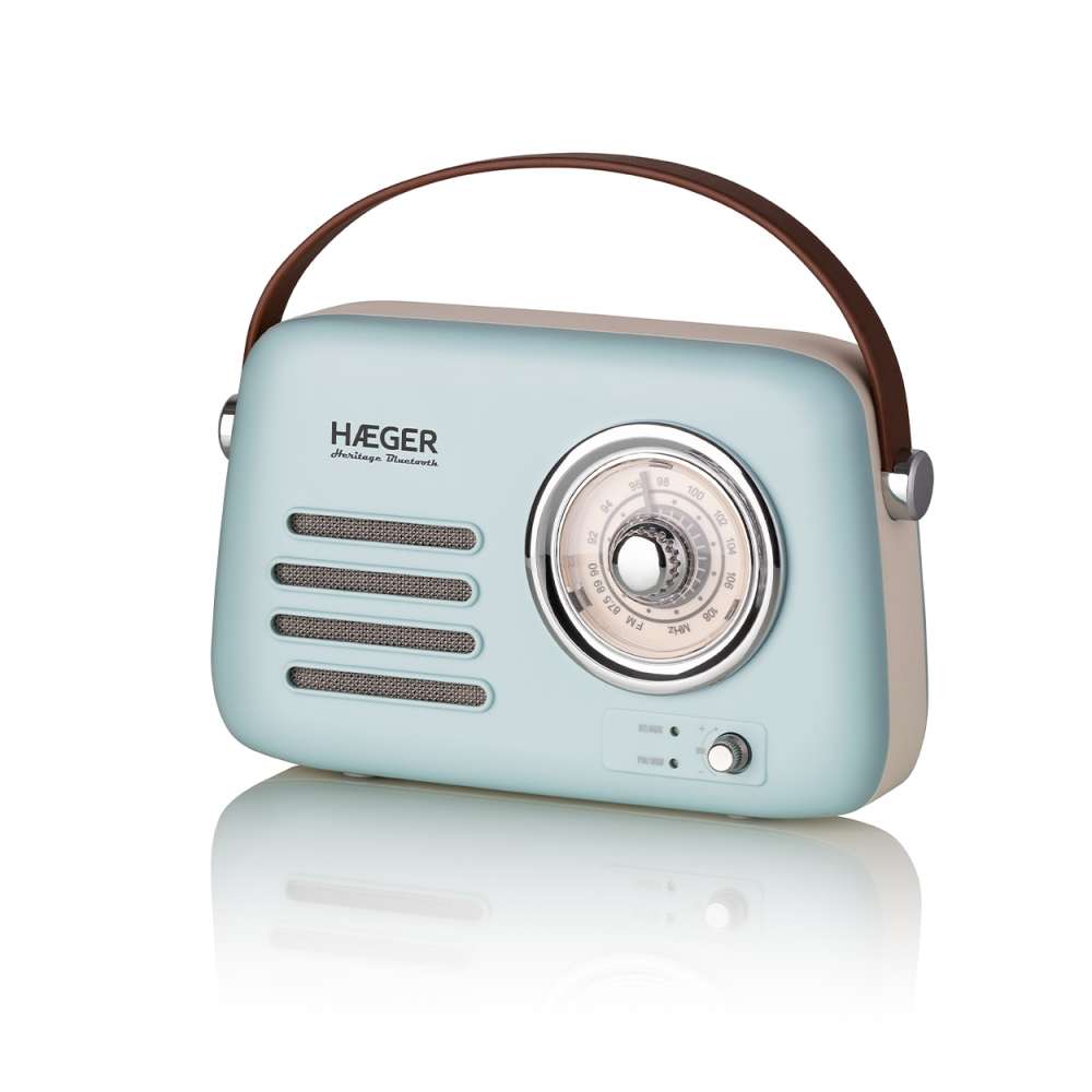 HAEGER RB-BLU.002A RETRO FM RADIO BLUETOOTH, USB, AUX 5W PLAVI