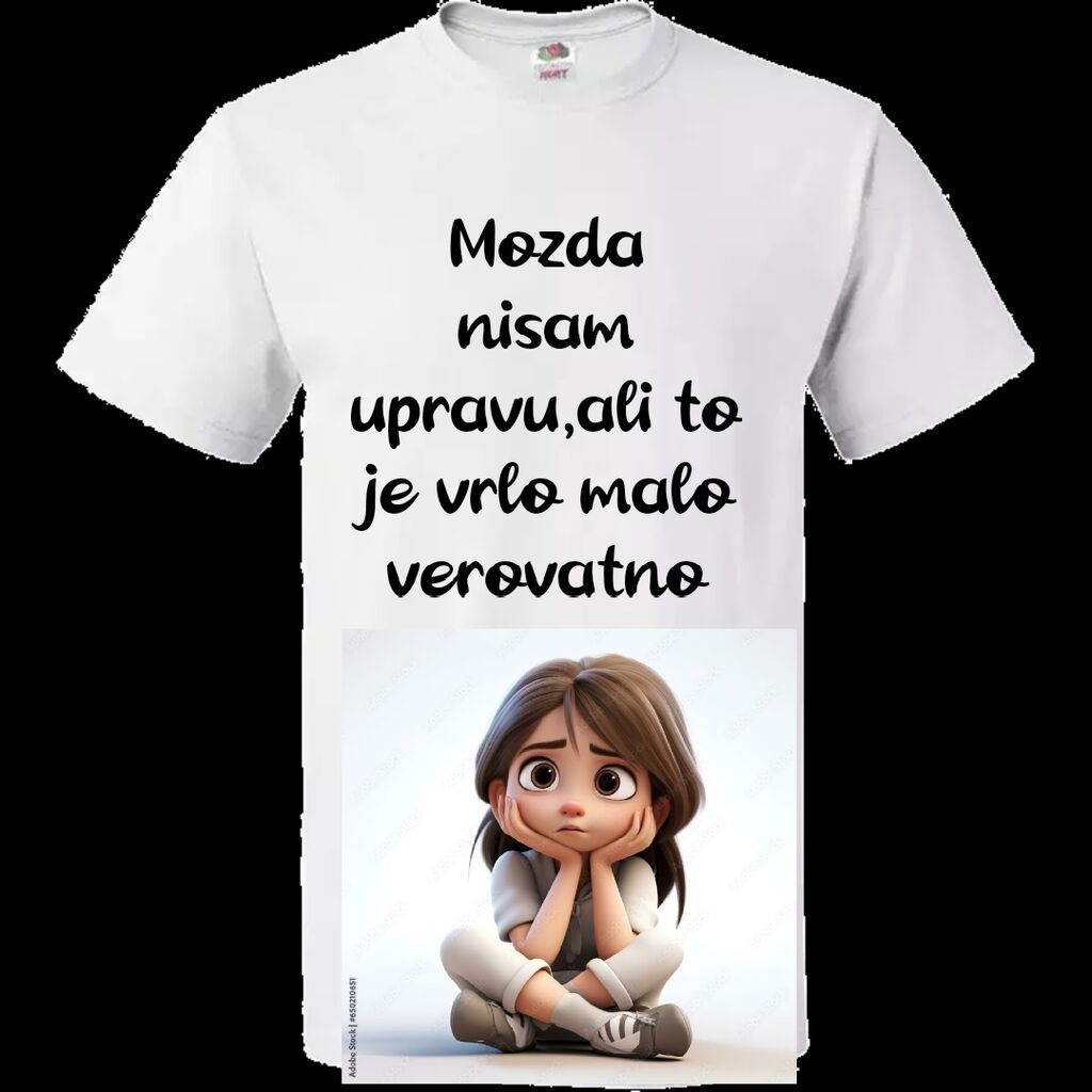 Majice sa duhovitim natpisima i ilustracijama - Tip: pamučne T-shirt