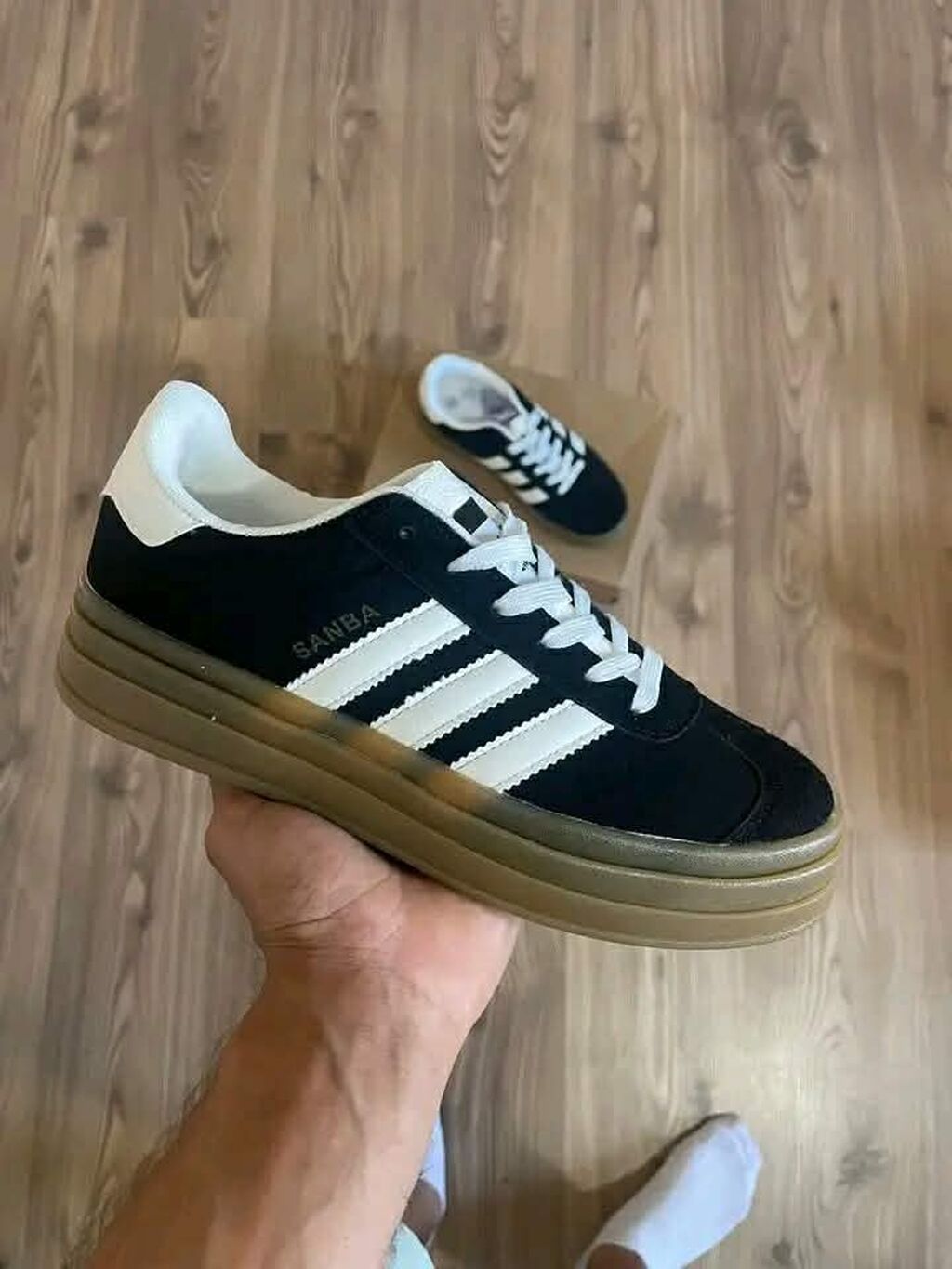 Adidas Samba platform patike – crno‑bele - Model: Adidas Samba sa