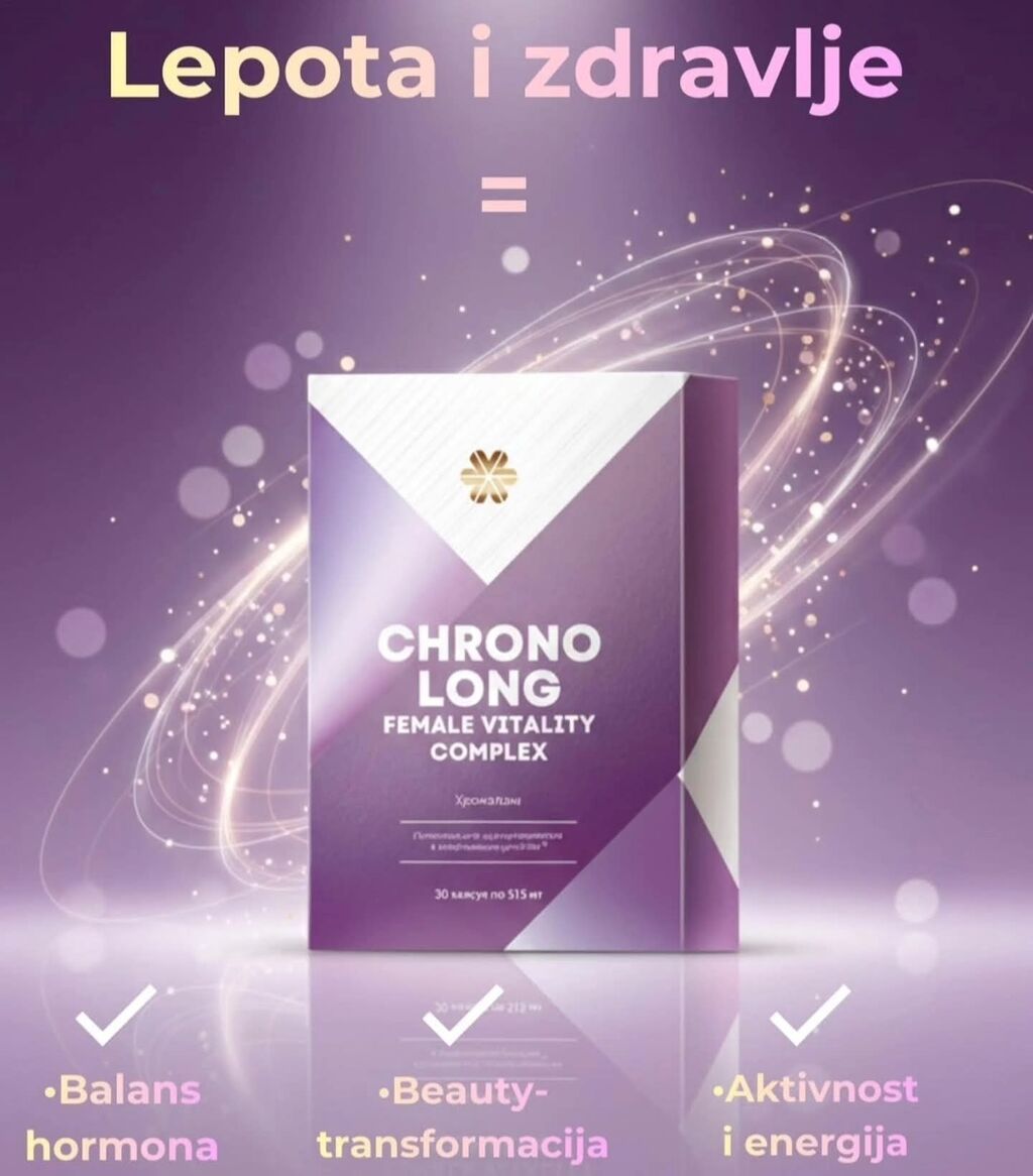 CHRONO LONG – Female Vitality Complex Dodatak ishrani osmišljen za