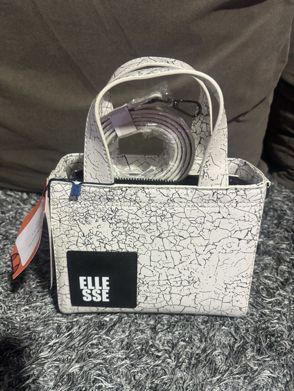 ELLESSE mini torbica – “cracked” print - Model: mini tote/krosover