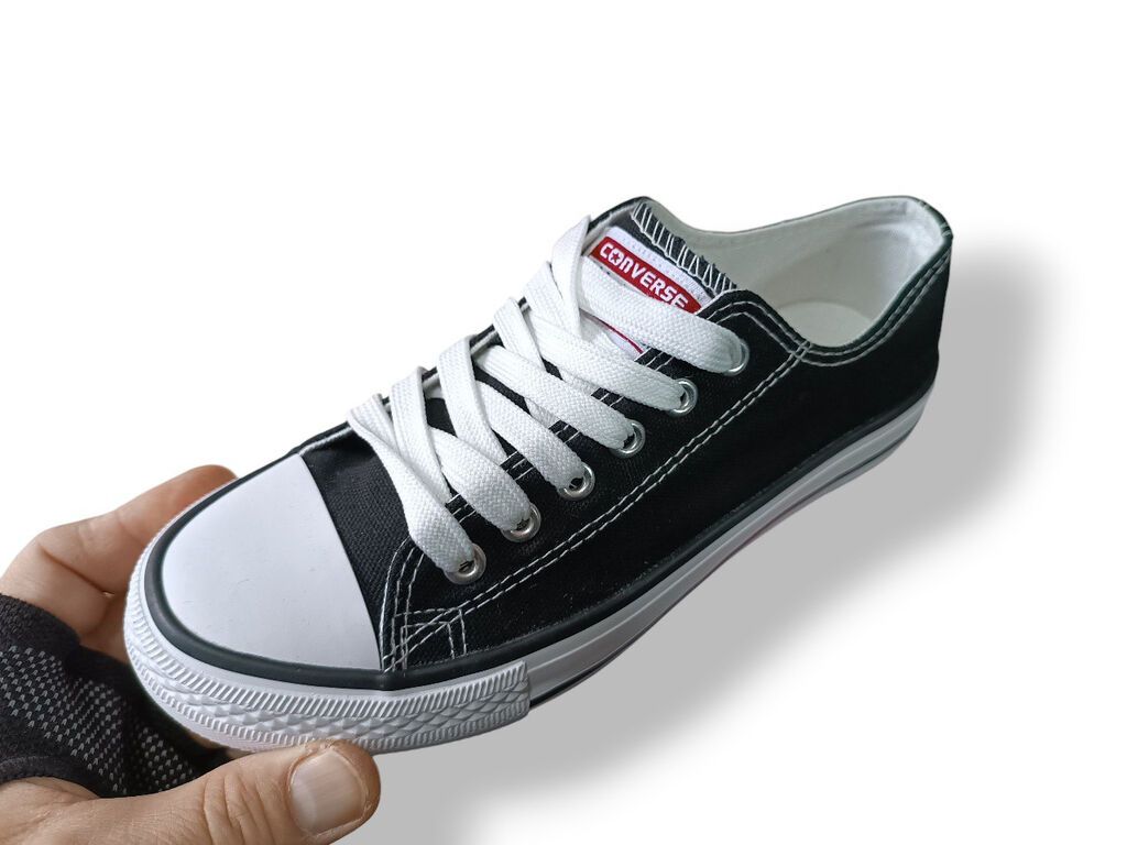All star Converse crne plitke starke NOVO Novo Brojevi 36 do 46 fb
