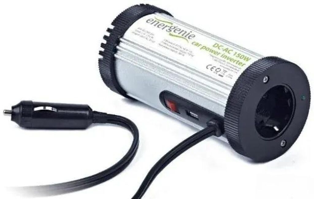 Pretvarač za automobil Energenie DC-AC 150 W - Ulaz: 12 V DC (upaljač