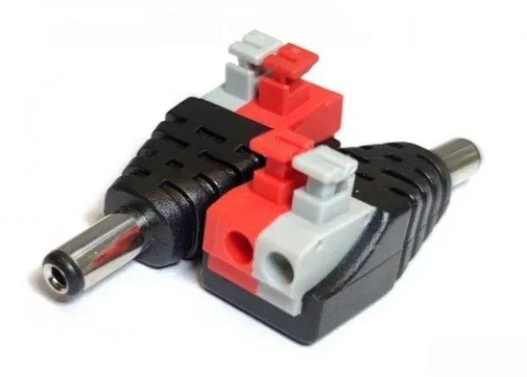 DC naponski adapter – muški DC 5.5 × 2.1 mm na stezaljku (spring