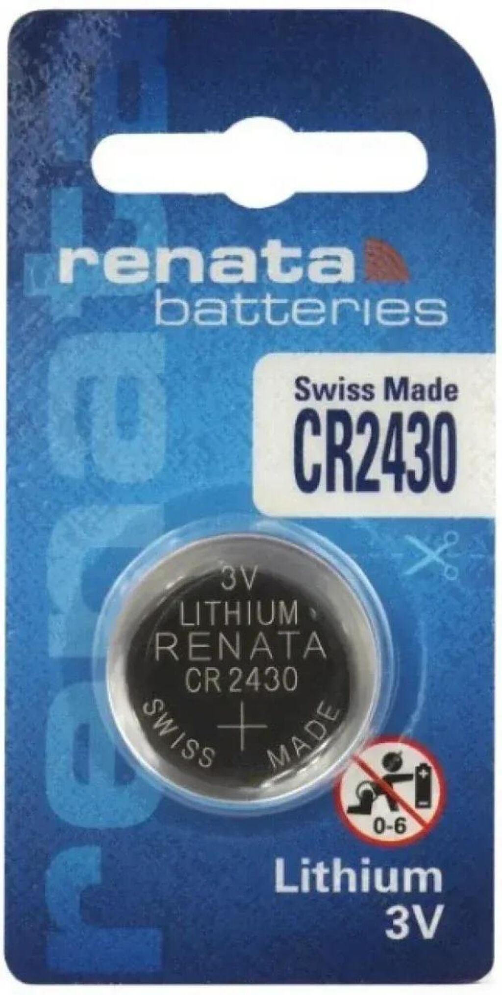 Renata CR2430 – litijumska dugmasta baterija 3V - Tip: CR2430