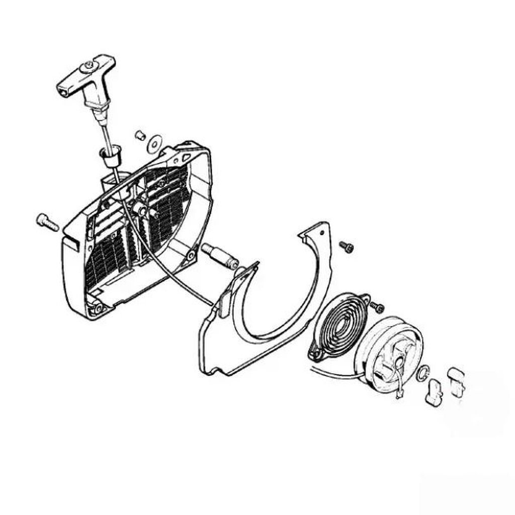 Vučna opruga – zatezna žica za starter (povratna opruga ručnog
