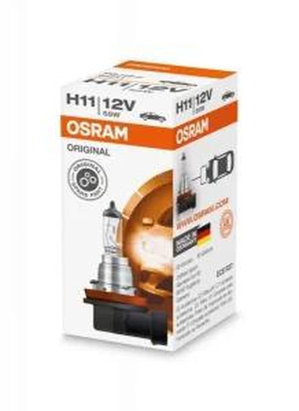 Osram H11 12V 55W originalna sijalica za farove. Proizvedena u