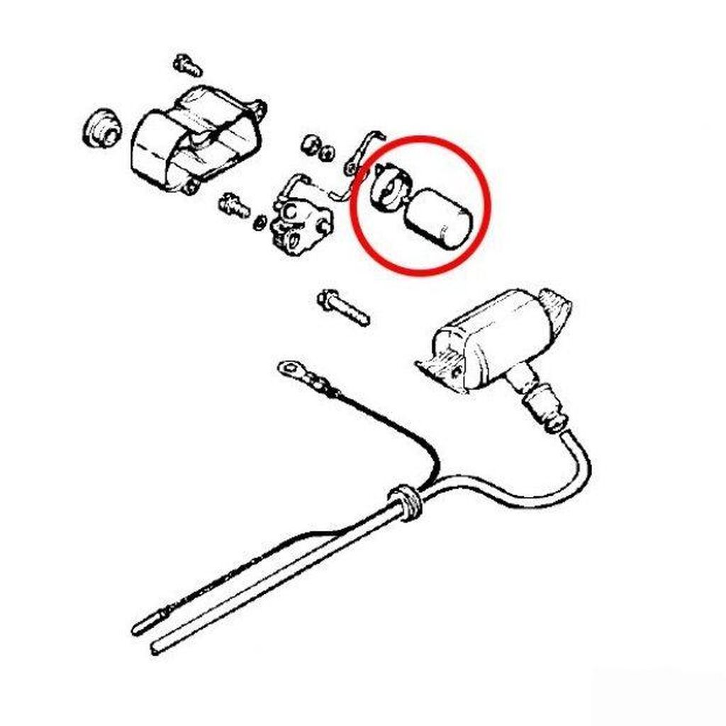 Kondenzator paljenja (kondenzator razvodnika) za motore sa klasičnim