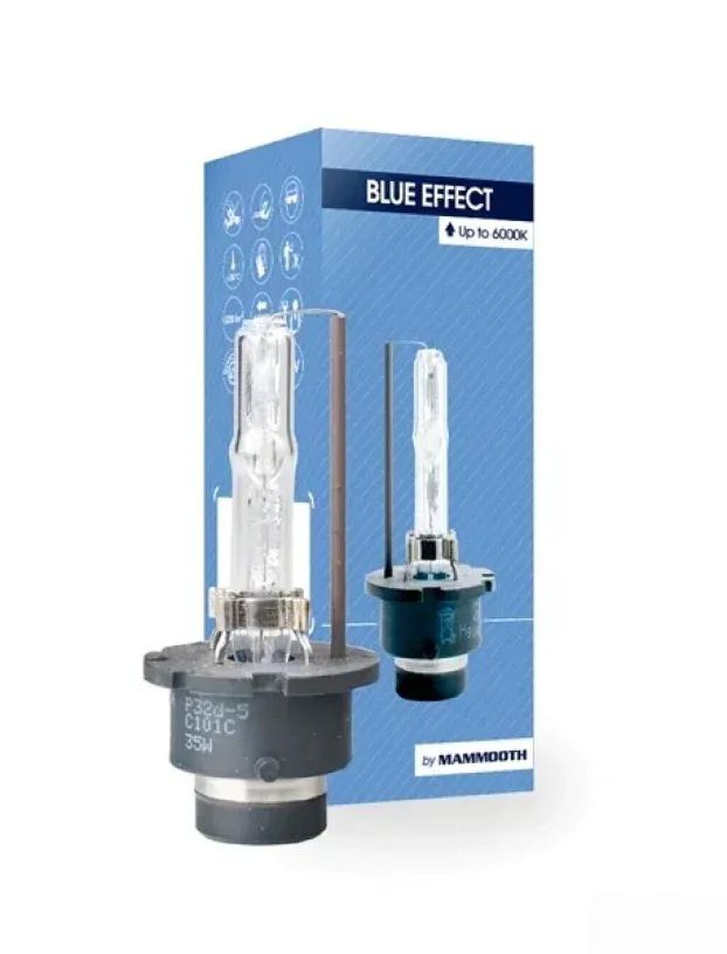Xenon sijalica Mammoth Blue Effect – H9 (P32d‑5), 35W - Temperatura