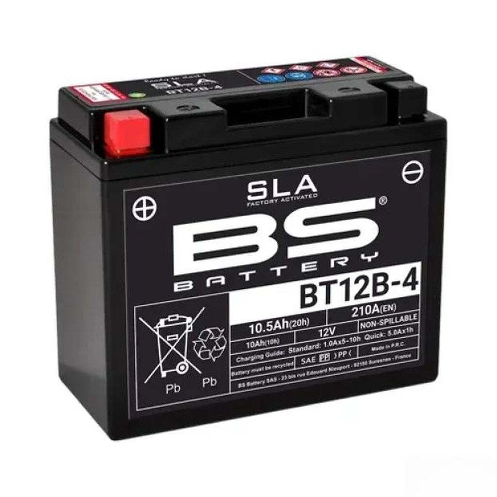 BS Battery BT12B-4 – SLA akumulator za motocikle/ATV/sniježne skutere