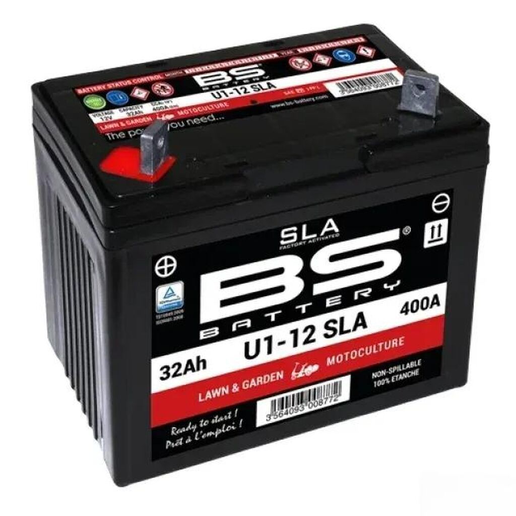 BS Battery U1-12 SLA akumulator – 12 V, 32 Ah, 400 A (EN) - Tip: SLA