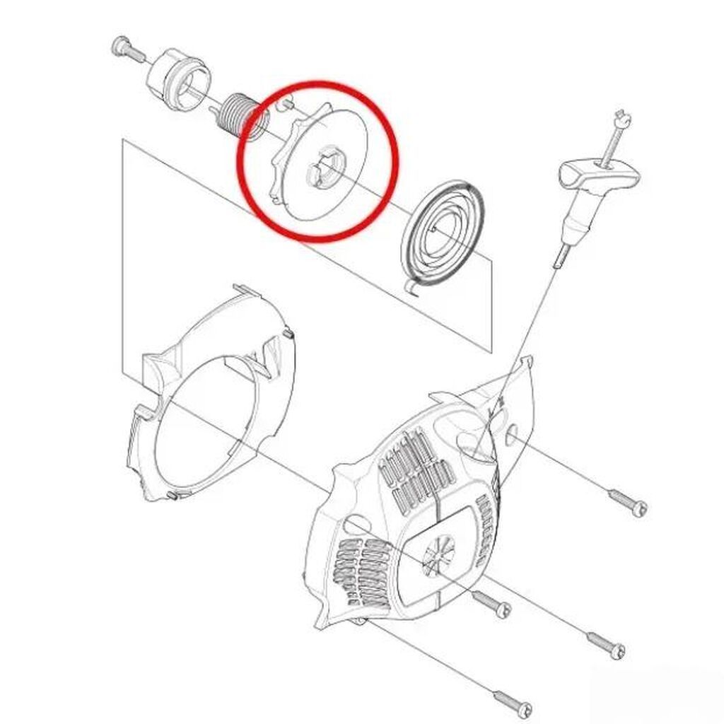 Povratni kalem (špulna) anlasera za motorne testere – kompatibilnost