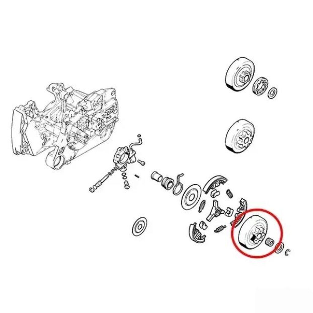 Lančanici bubanj (spojni lančanik) za motorne testere – 3/8" profil