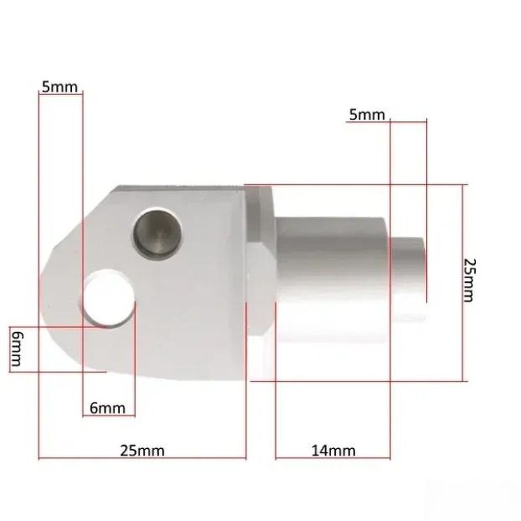 Aluminijumski adapter/ nosač sa preciznim dimenzijama – pogodno za
