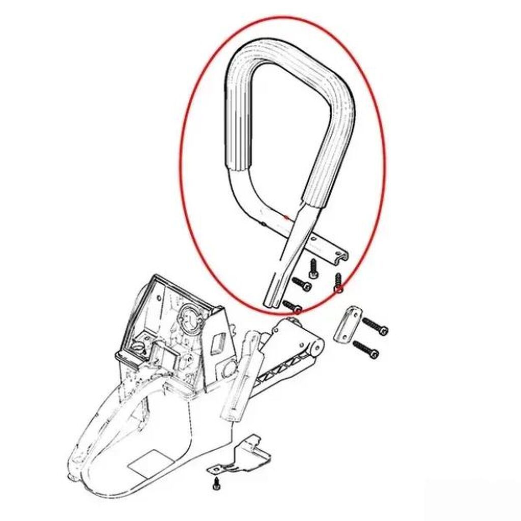 Ručka prednjeg hvatača (štitnik/ručica) za motorne testere – zamenski