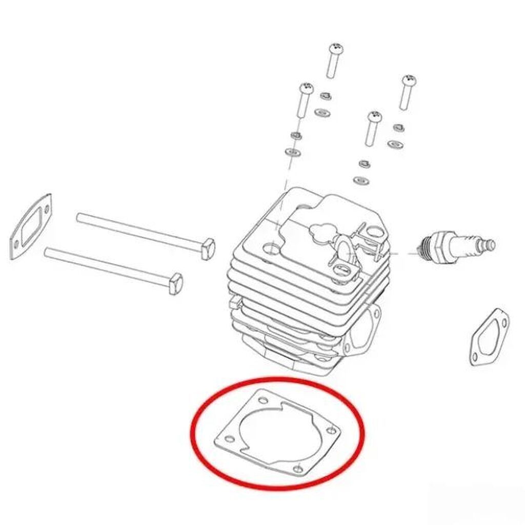 Zaptivka cilindra za motorne testere – odgovara STIHL MS 170 / MS 180