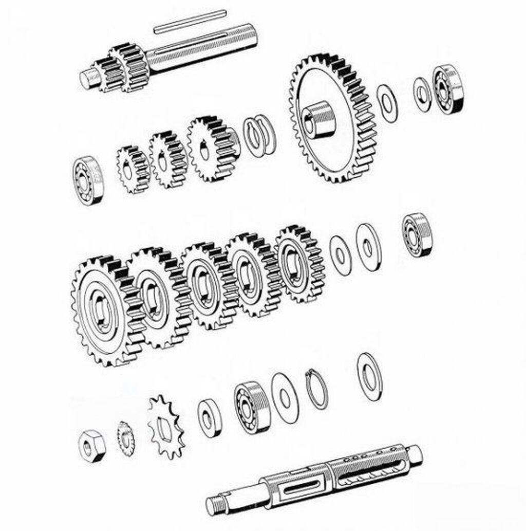 Lančanik 11 zuba za menjač/sklop zupčanika - Tip: mali pogonski