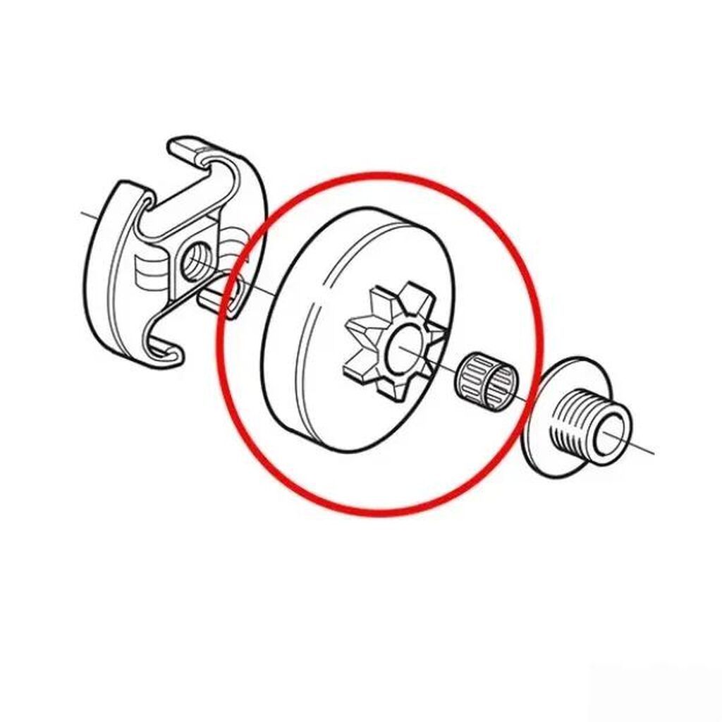 Pogonski doboš (zvon) sa zupčanikom – lančana testera Opis: -